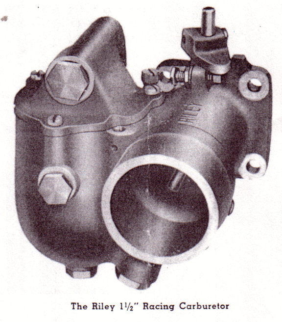 VARDHALLA INC: The Riley Racing Carburetor