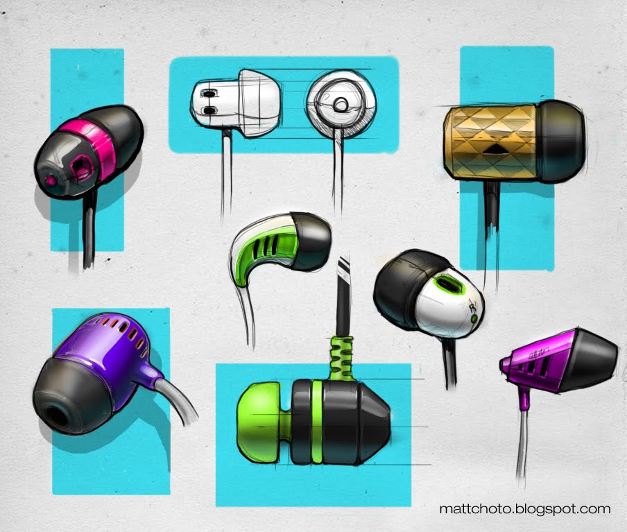 Design Journal: Obligatory Earbud Sketches