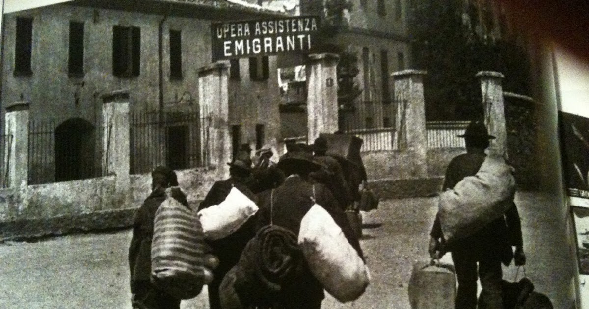 Migrazione: Emigranti italiani diretti in Svizzera, 1900 circa