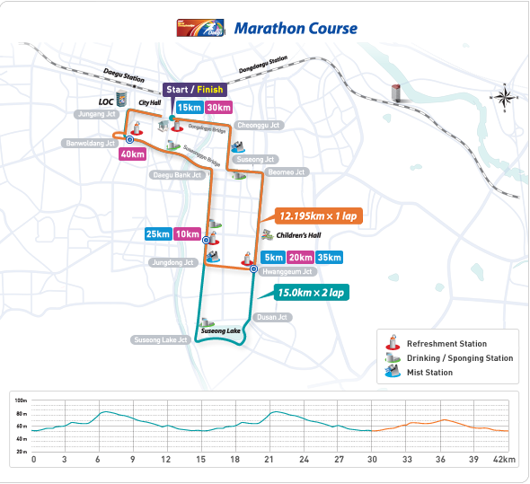 El blog de Pablo Villalobos: Circuito del Mundial de Maratón en Daegu ...
