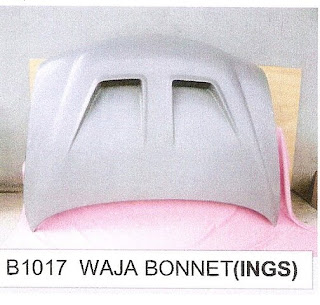 REV MOTORSPORT: Waja front bonnet (Evo8,Evo9,Ings,G-concept) hard fiber
