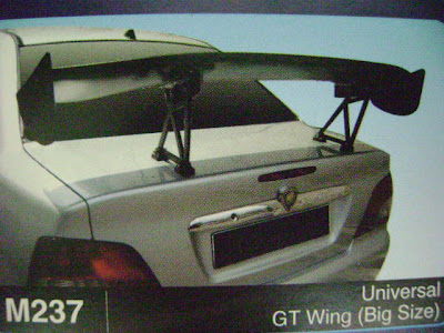REV MOTORSPORT: UNIVERSAL GT-WING (for most hatch back or saloon car)