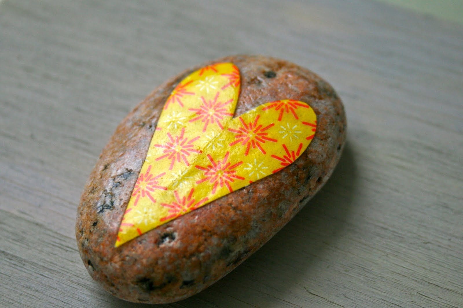 red bird crafts: conversation Love Rocks!