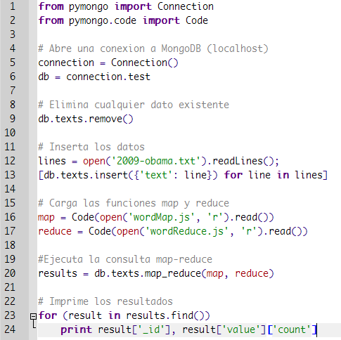 Raticos tecnológicos: MongoDB: Python y MapReduce