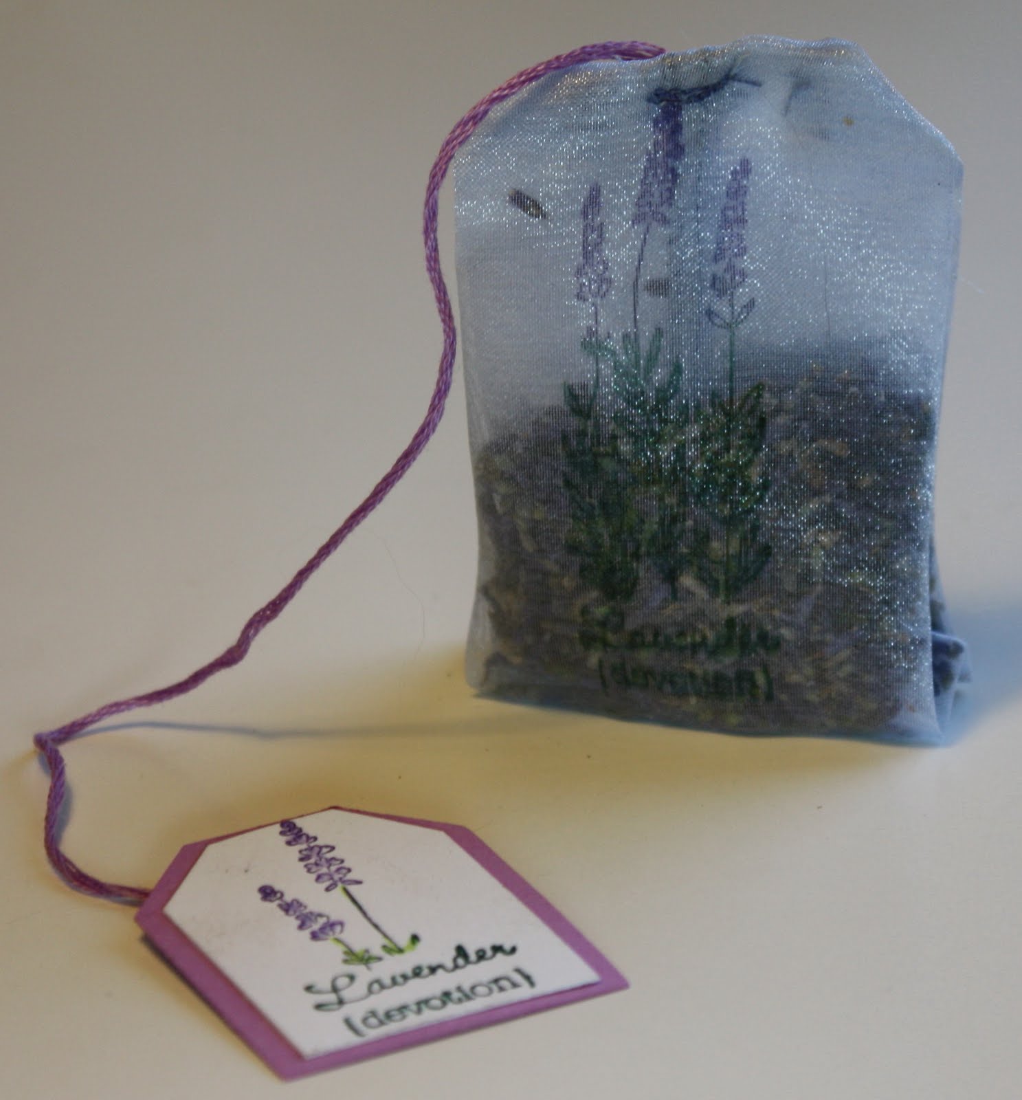 Thimbles, Bobbins, Paper and Ink: Lavender Tea Bag Sachet