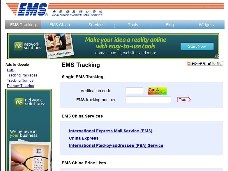 Menelusuri Barang Kiriman Dari China lewat post EMS | Sunarto,S.Kom