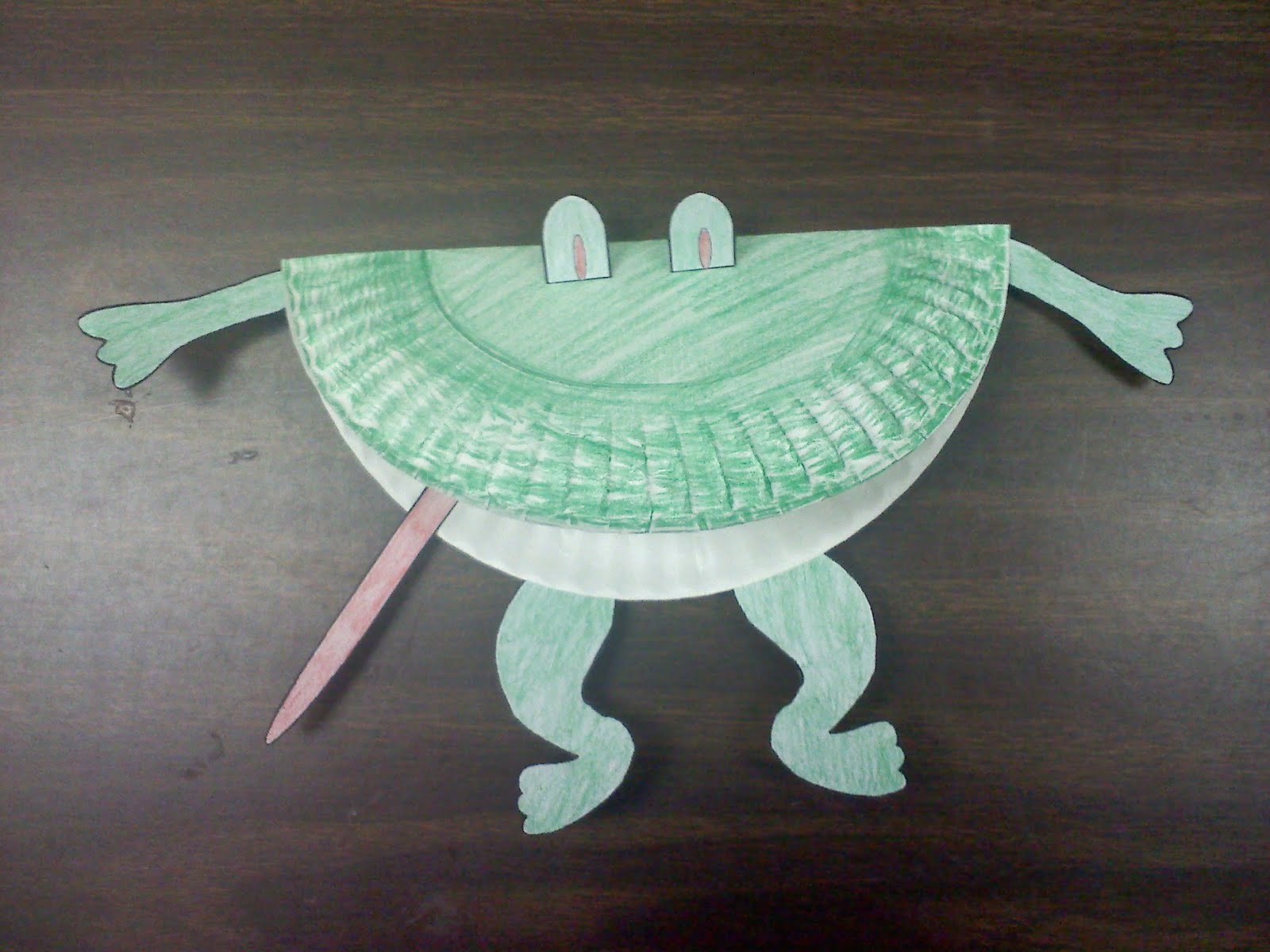 DIY Paper Crafts: Paper Plate Frog Craft