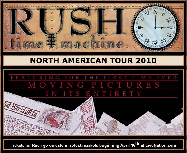 RR234, Rollyview, Alberta, Canada: Rush 2010 Time Machine Tour