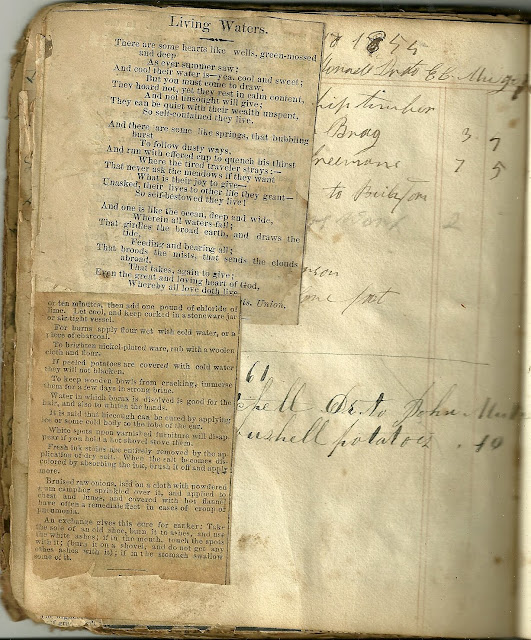 Heirlooms Reunited: Ledger Turned into Scrapbook, Mudgett or William C ...