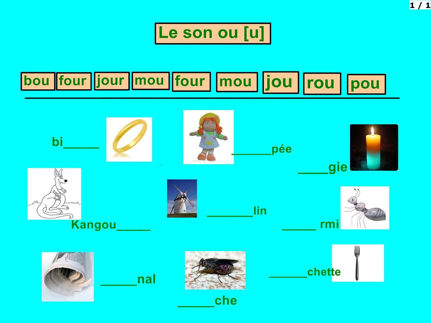 Notre petit blog FLE: Les premiers sons du français