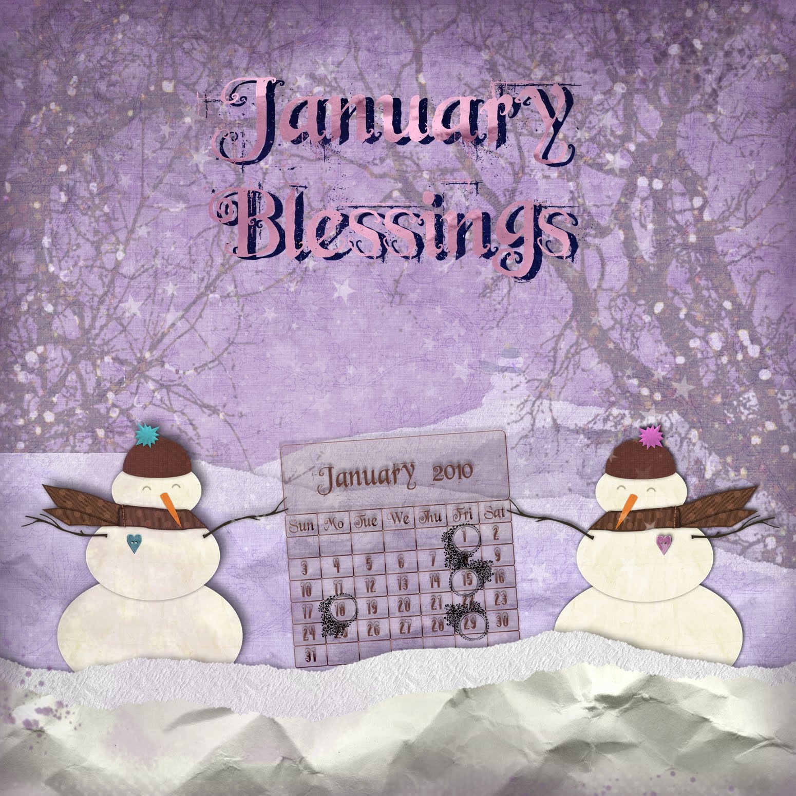 Scrap Happy Mandalue: January Blessings
