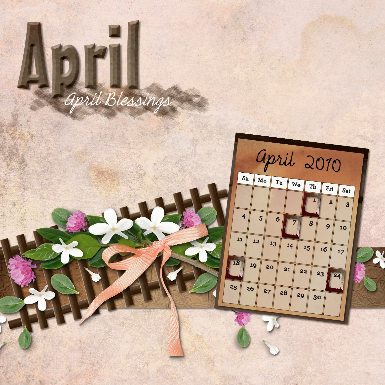 Scrap Happy Mandalue: April Blessings