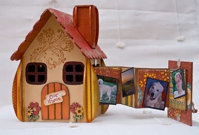 Crazy about mini albums: This is the mini house book that Di built