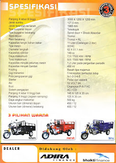 ANUGERAH MOTOR BESUK: MOTOR GEROBAK VIAR ( KARYA 150 CC RODA 3 )
