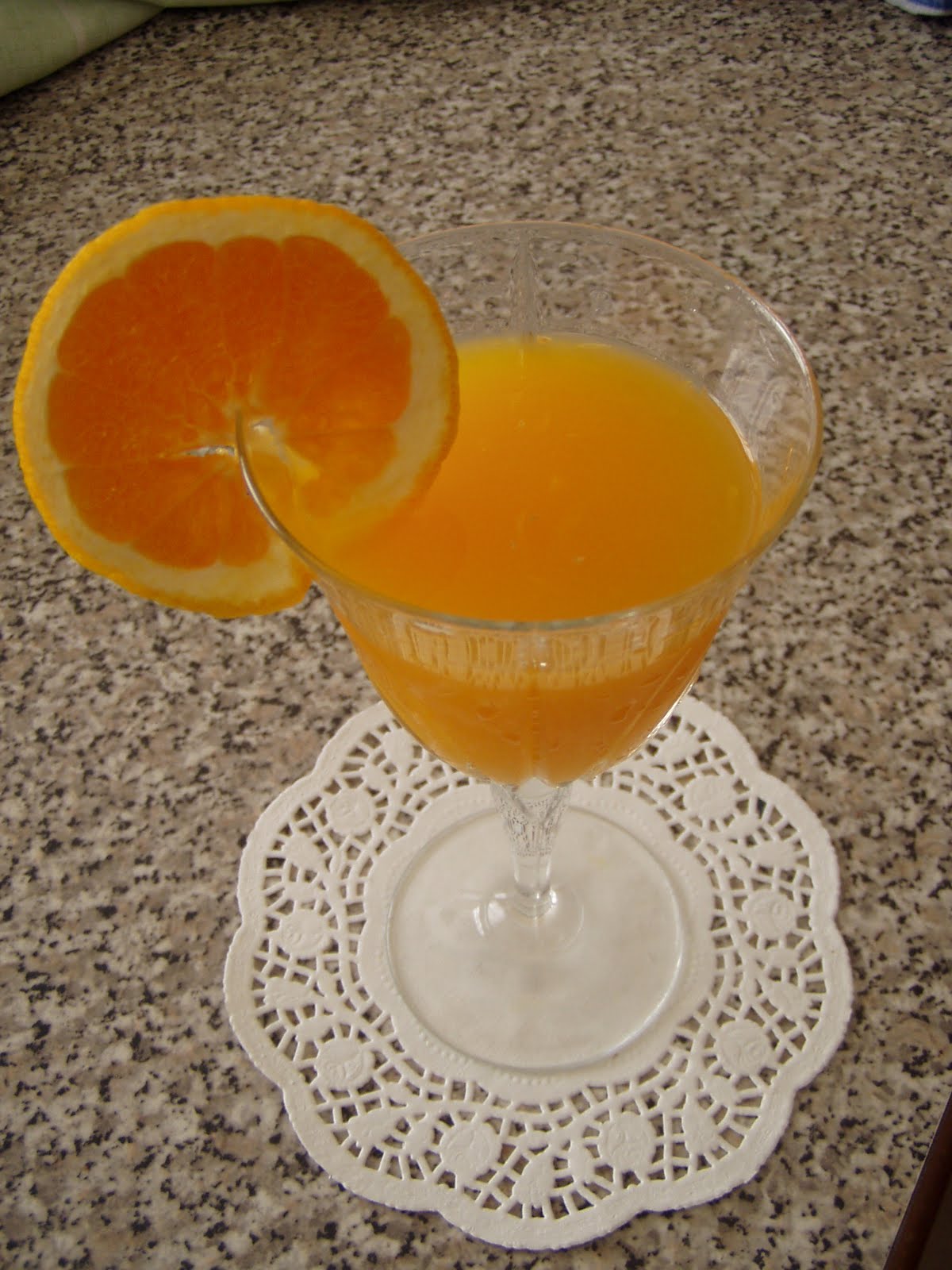 Algodão Doce: sumo de laranja natural