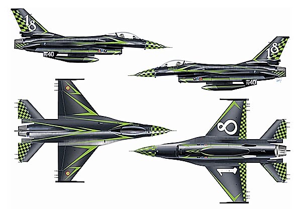 ‘SPECIAL COLORS’ F-16 FIGHTING FALCON FROM ITALERI ~ Megamag 2