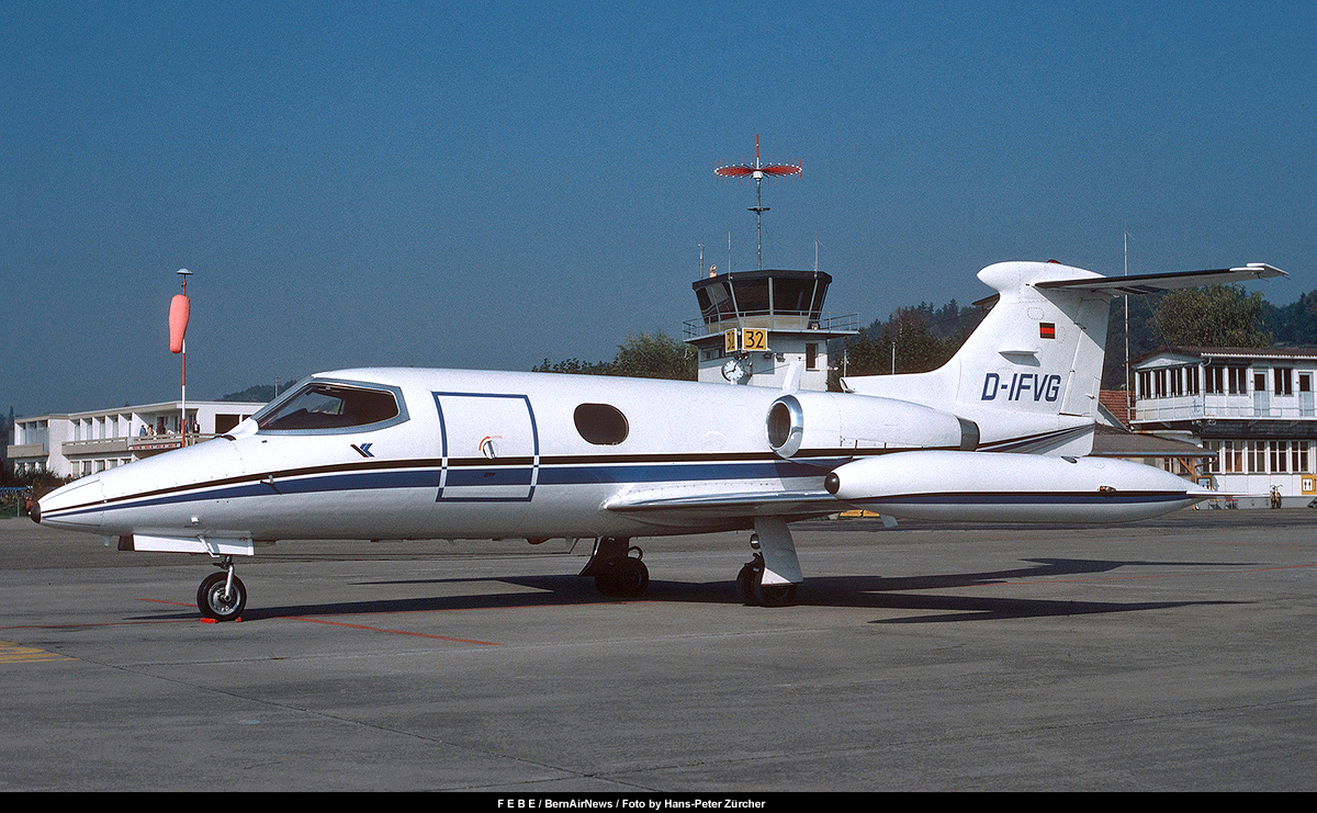 FEBE *** LSZB/BRN From the Archive ©: D-IFVG, Learjet 24B, OCT83