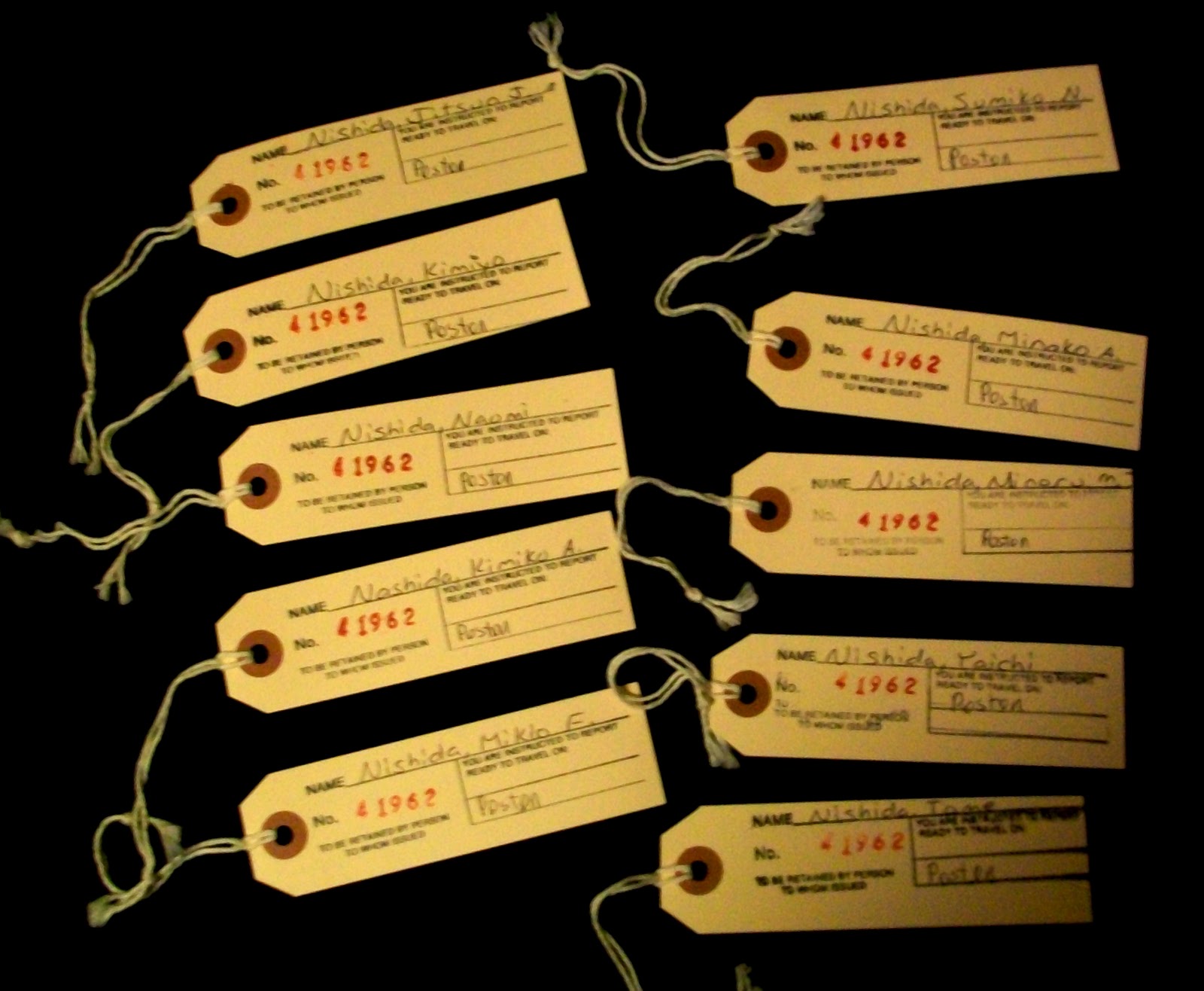 POSTON PRESERVATION PROJECT UPDATES: ‘Tag Project’: Wendy Maruyama