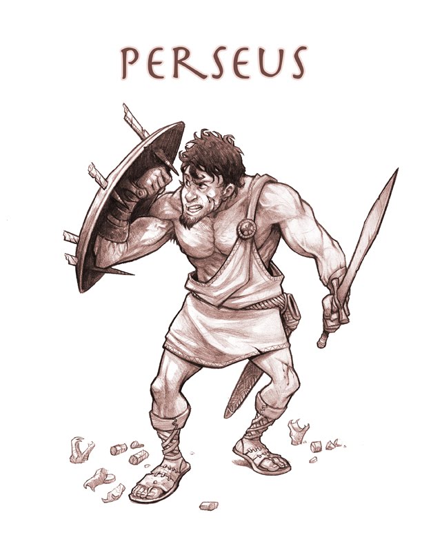 Perseus Shield Drawing