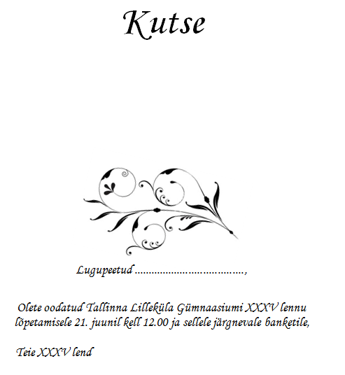 Lõpetamine!