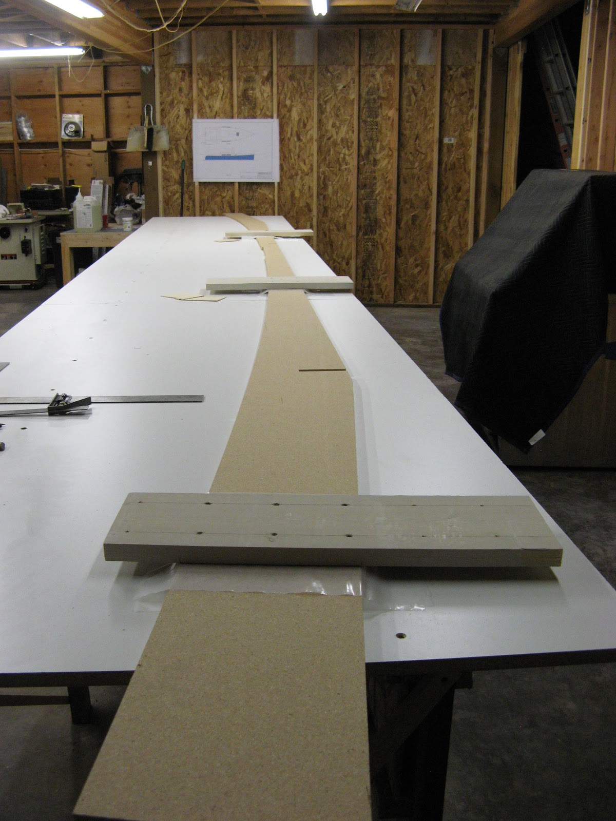 Dean's Shilshole 27: Next, the bench and building jig,,,