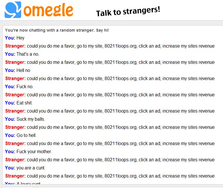 Omegle Chronicles: April 2010