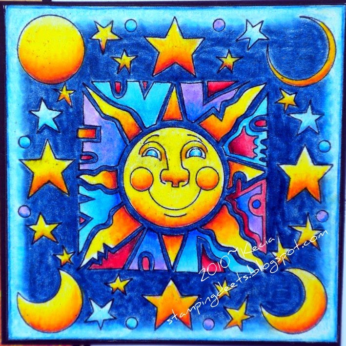 Stamping Deets: Happy Sun, Moon and Stars