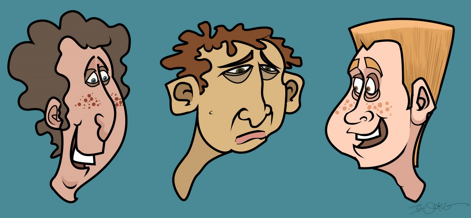 Isaac Orloff Illustration: Illustrator Faces finished