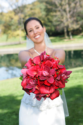 sisters floral design studio: Deep, Red Fall bouquets