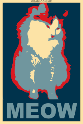 Evie's Ark, All Things Animal: Obama kitty!