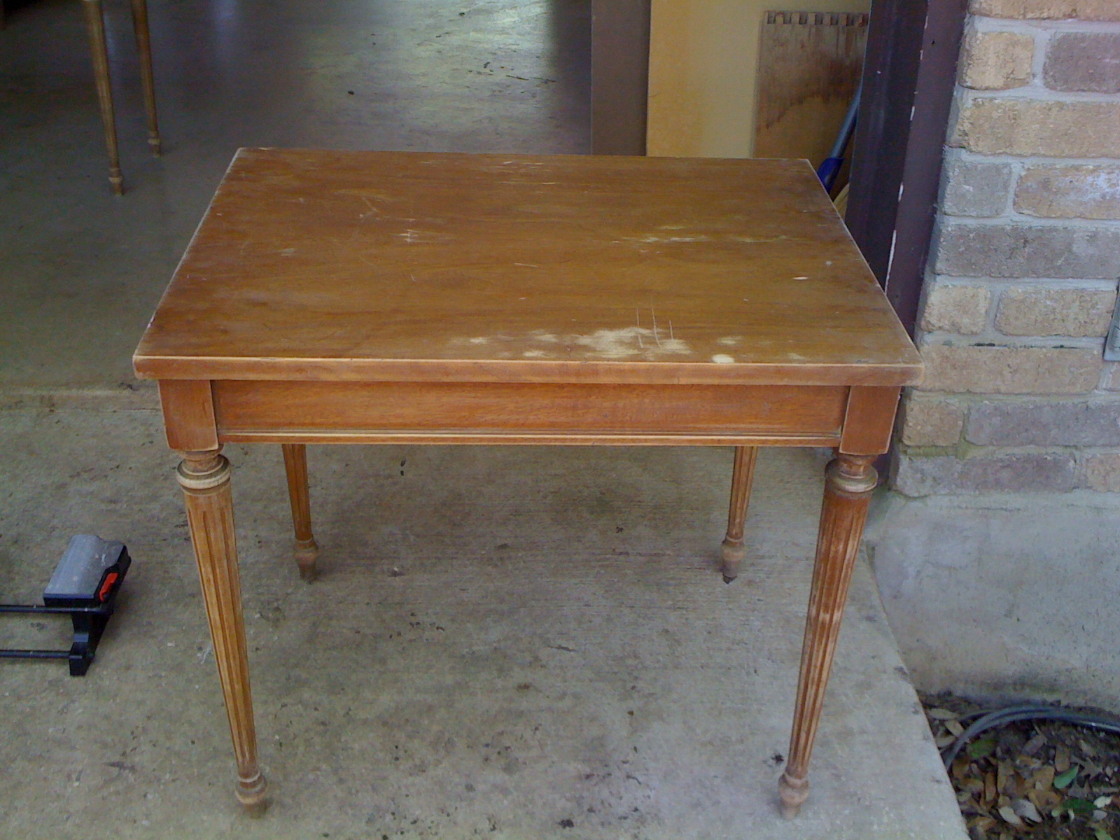 Texas Yankee: Before and After: Table from a friend...