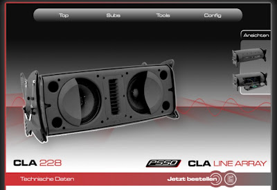 Optinal Mittelgrund: Neue Internetpräsenz für Compact Line Array von PSSO