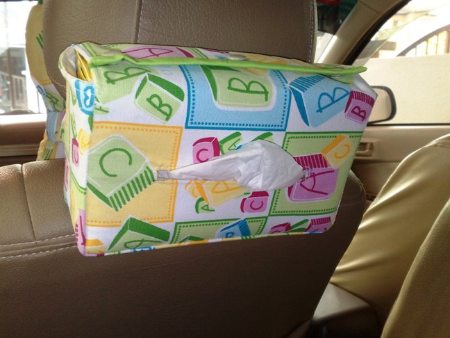 Creativity in ME: Tissue Box Holder for car (with Tutorial)
