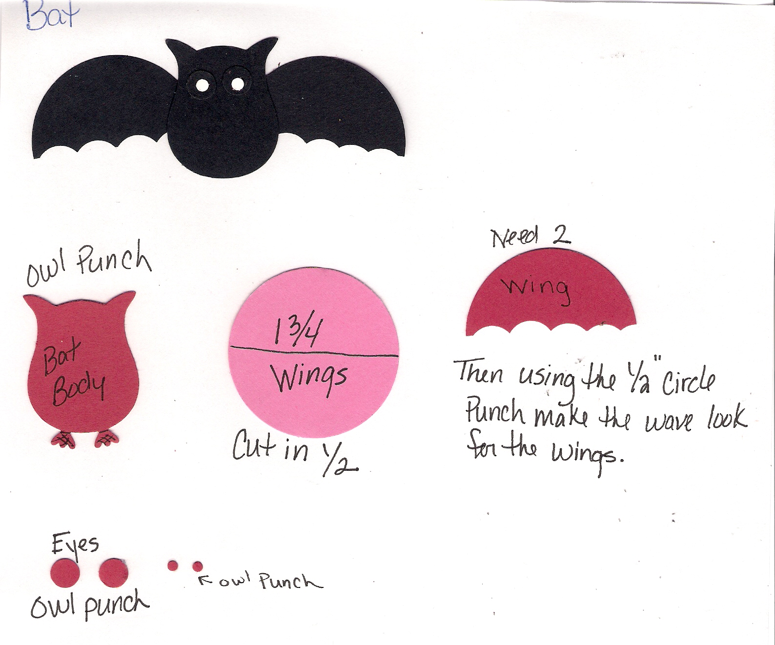 Bonnie's Creative Place: Bat Punch Art Using the Owl Punch and more