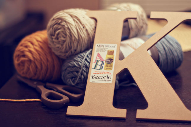 Yarn Wrapped Letters – At Home With Natalie