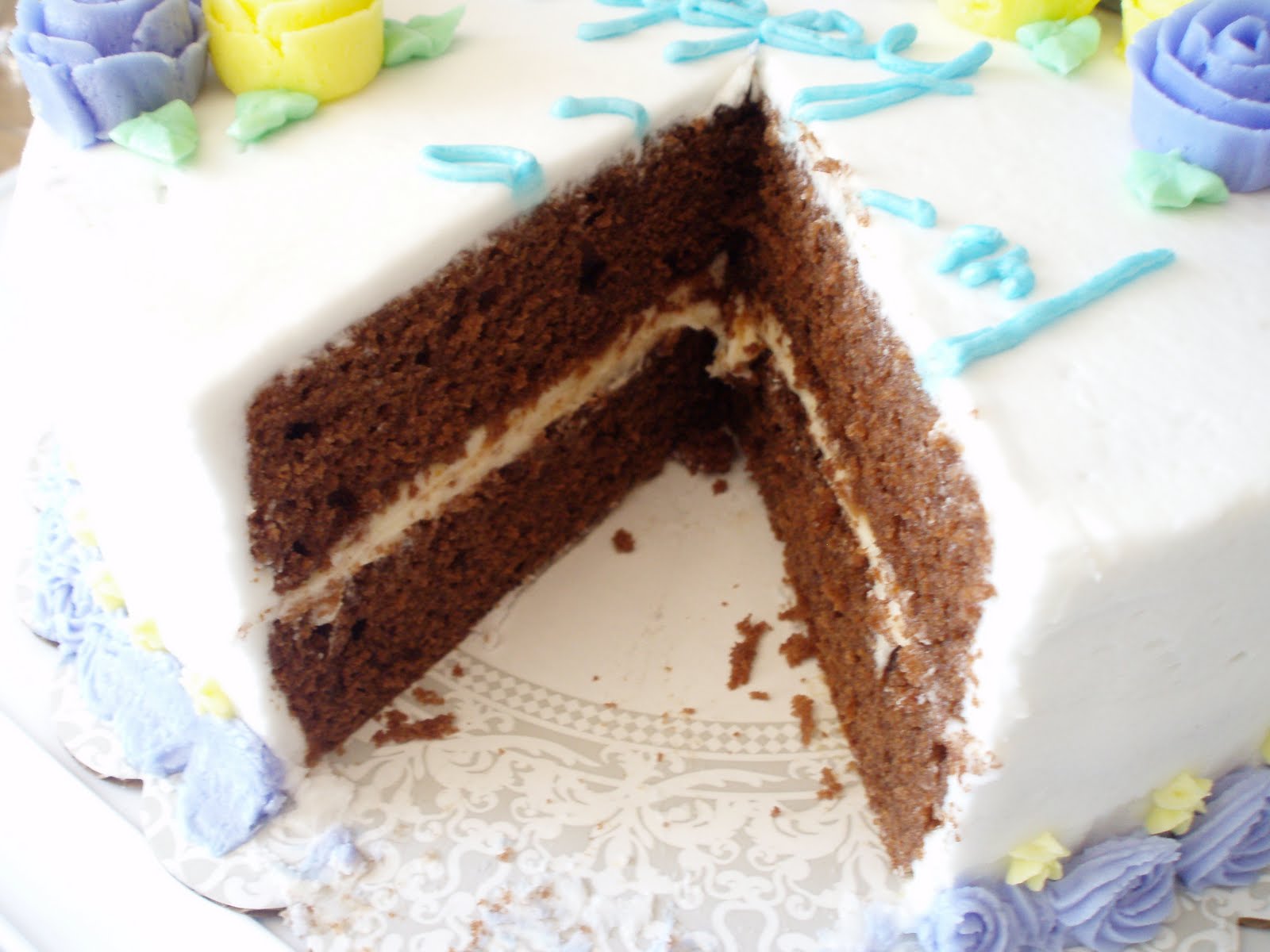 Naked Cupcakes: Wilton Cake Decorating - Level 1, Final Cake