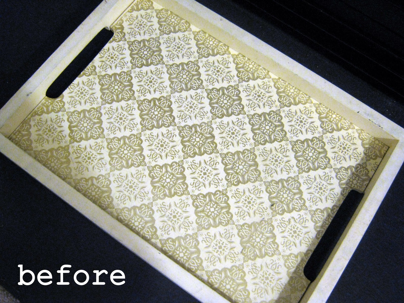 Dwelling & Telling: DIY: Decorative Tray