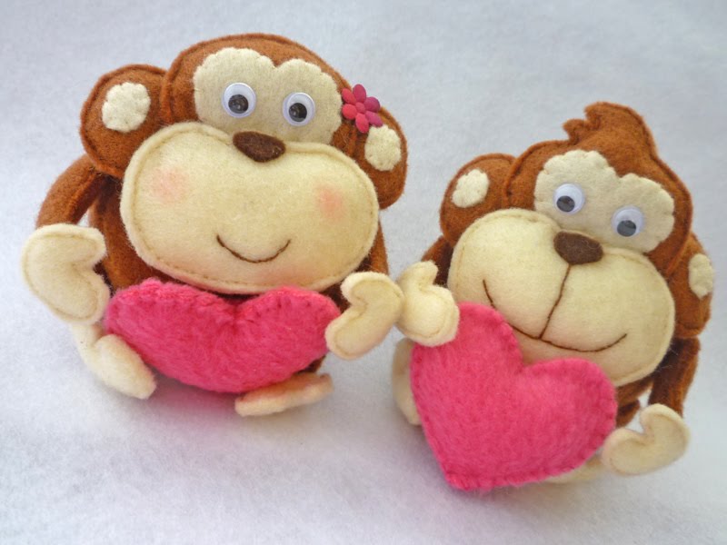 Monitos enamorados tiernos - Imagui