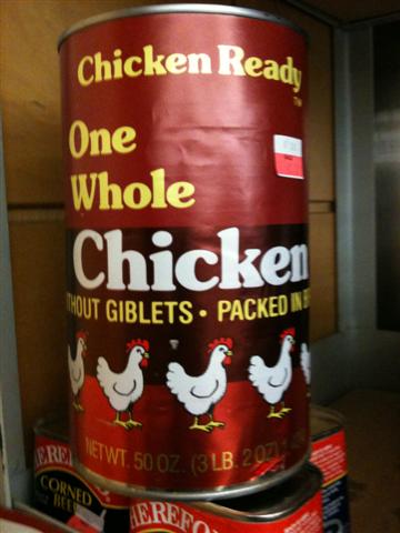 Here, Eat This!: Chicken in a Can