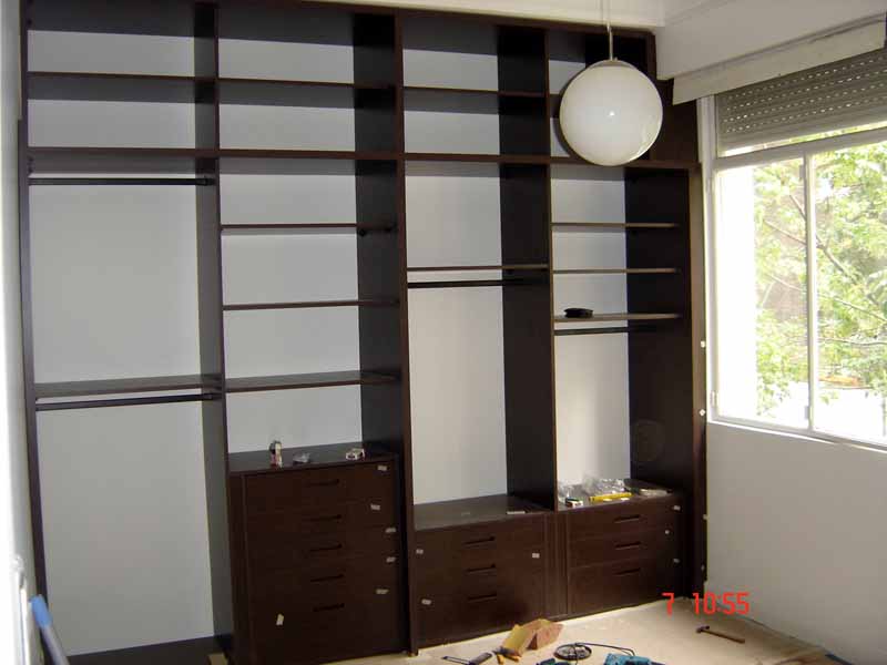 MaderATE/diseño: Placard: en MDF melamina Wengue