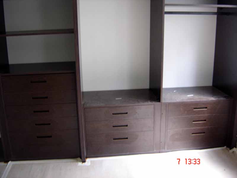 MaderATE/diseño: Placard: en MDF melamina Wengue