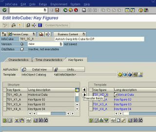 Prasheel Reddy: Infocube Creation Step 1 using SAP BW 3.5