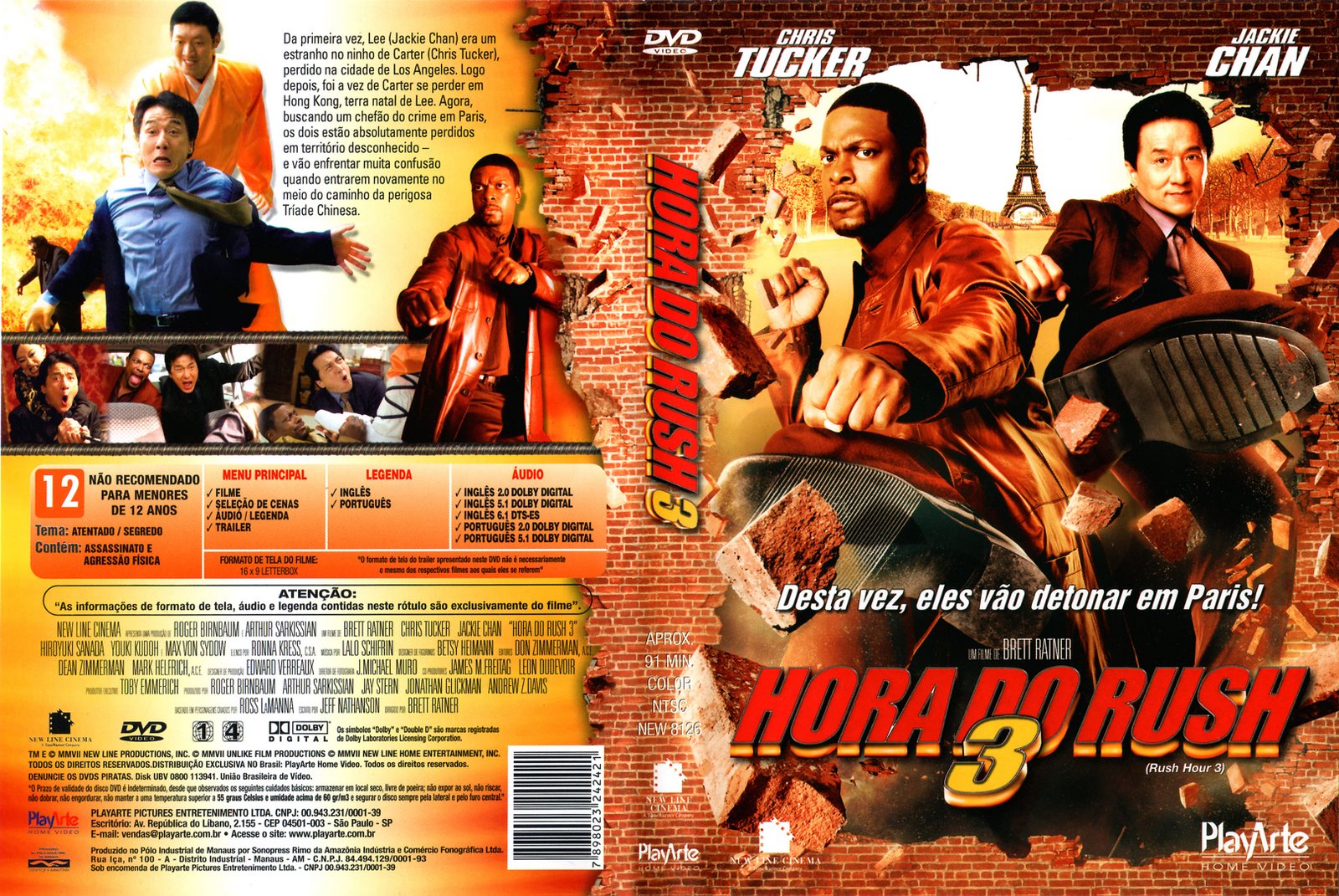 Capas Filmes Ação: A Hora do Rush 3