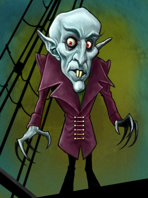 Mark Draws: Nosferatu - Now With Color