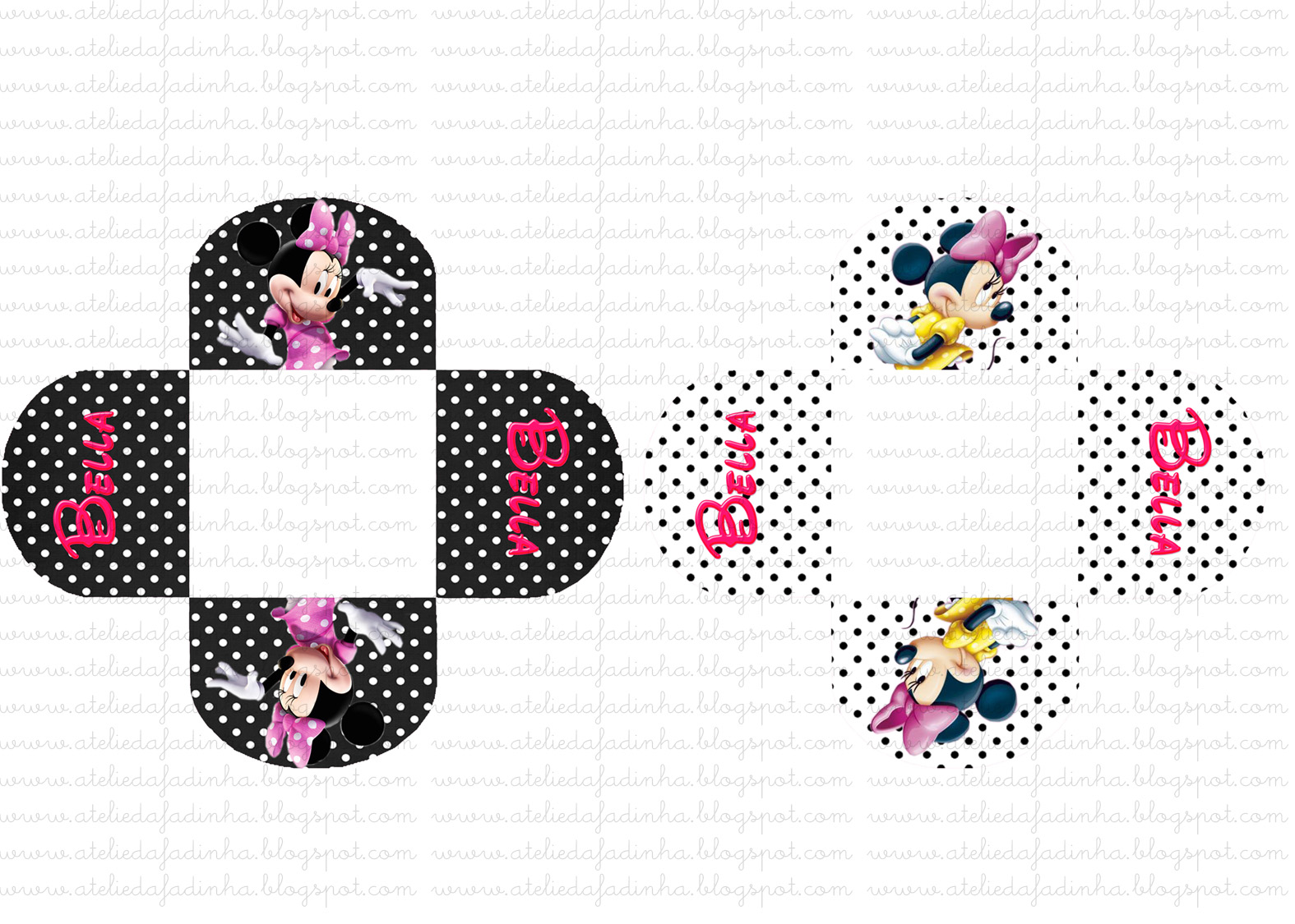 Ateliê da Fadinha: Isabella - 03 anos - Minnie Rosa