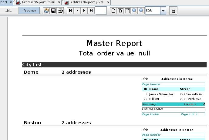 Everything Code Jasper Reports Subreport Usage Demonstration