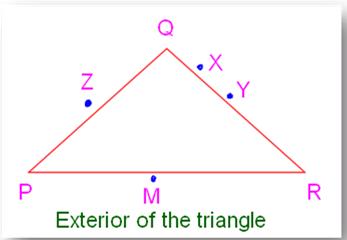Exterior of the triangle and Interior of the triangle | Choose Online ...