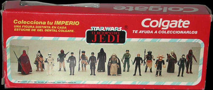 STAR WARS SPANISH ITEMS: CAJA PROMOCIONAL DE COLGATE