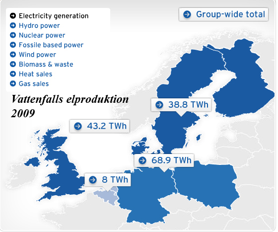 Vattenfall I Sverige Karta | Karta