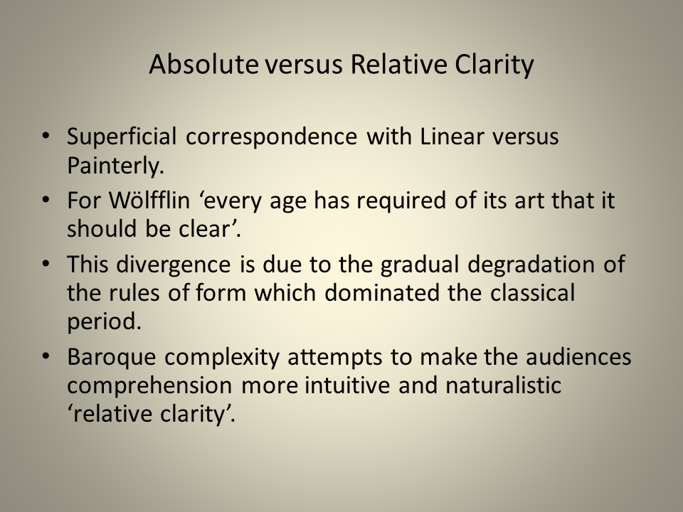 Histories of Fine Art: Formalism: Wölfflin and the Five Categories of ...